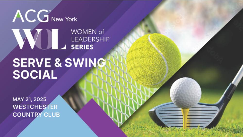 2025 ACG NY Women of Leadership Series - Swing & Serve Social | ACG New York